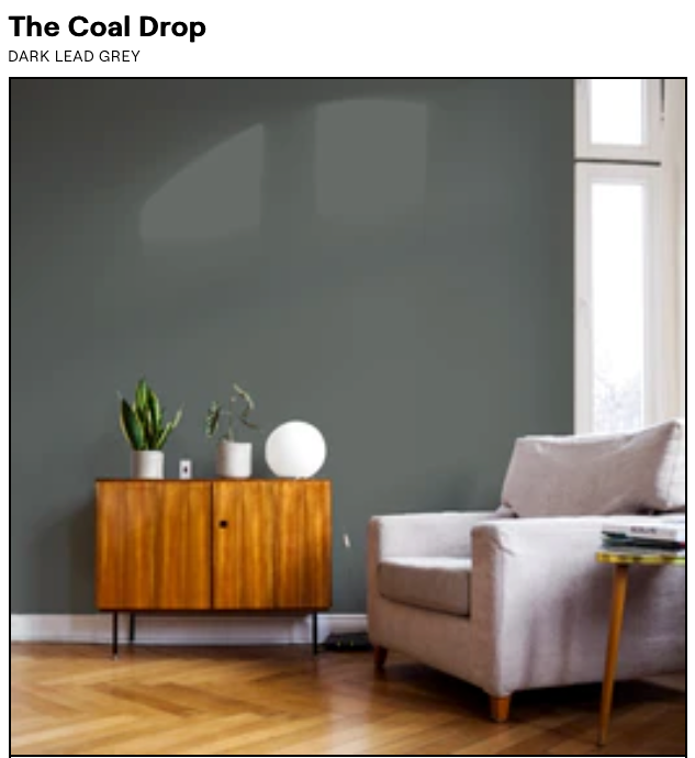The Coal Drop - Dark Lead Grey - Coat Paint – Pebble Home & Lifestyle