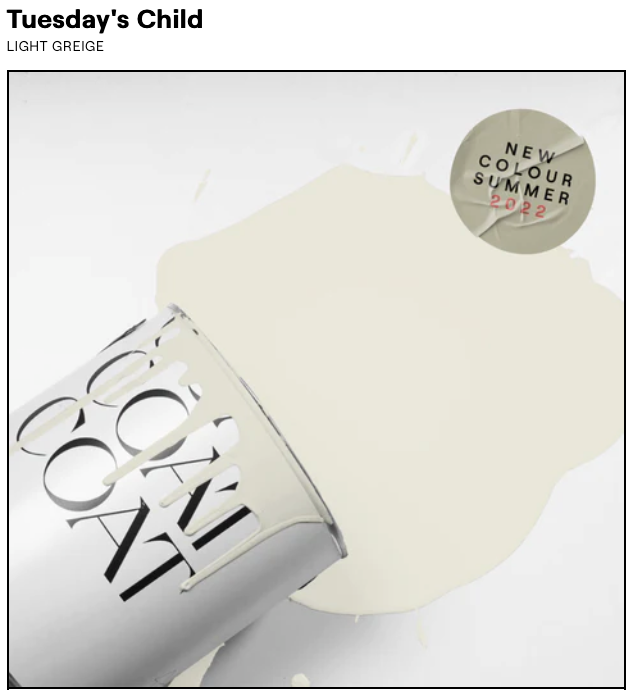 Tuesday's Child - Pale Greige - Coat Paint – Pebble Home & Lifestyle